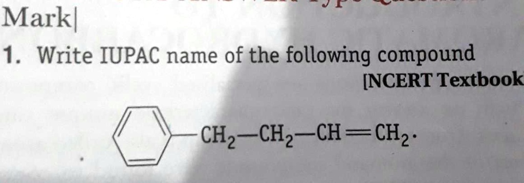 SOLVED: Please answer the question (in attachment). Le Methyl "1 Write IUPAC name of the ...