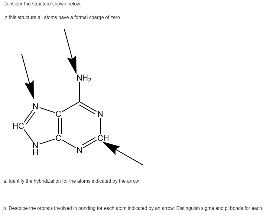 SOLVED: Consider the structure shown below: In this structure all atoms ...