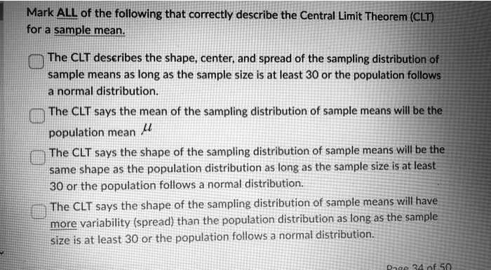SOLVED: Mark ALL of the following that correctly describe the Central ...