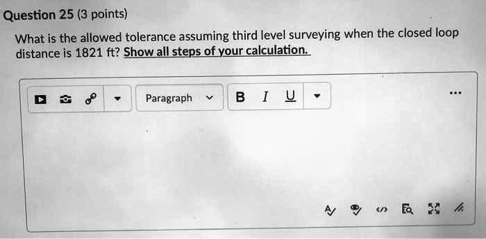 SOLVED: Question 25 (3 points): What is the allowed tolerance assuming ...