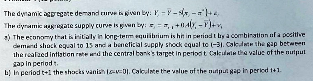 Solved Macroeconomics 2 Please Answer A And B The Dynamic Aggregate