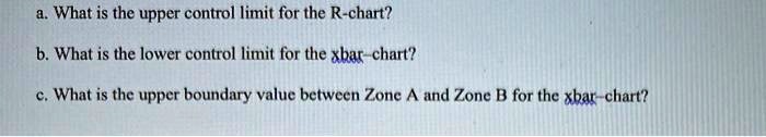 a. What is the upper control limit for the R-chart? b. What is the ...