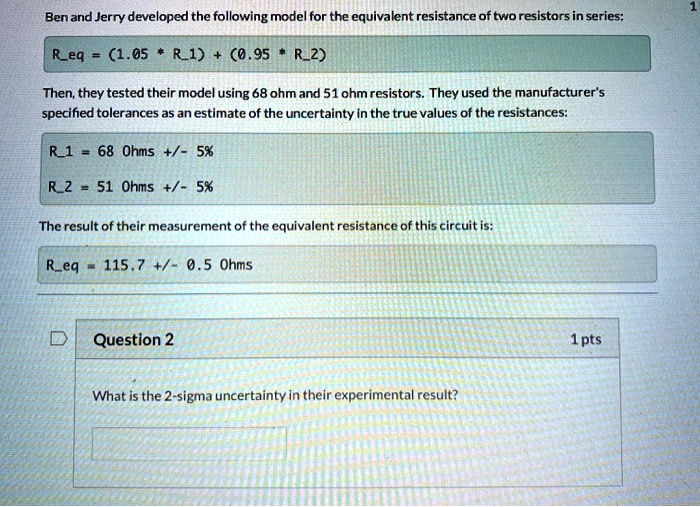 ben and jerry developed the following model for the equivalent ...