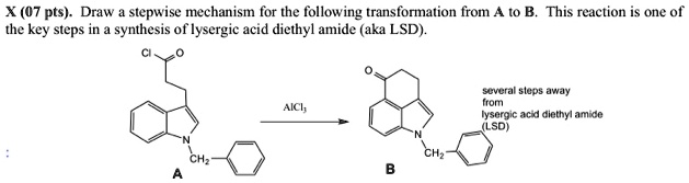 x07 pts draw stepwise mechanism for the following transformation from 4 ...