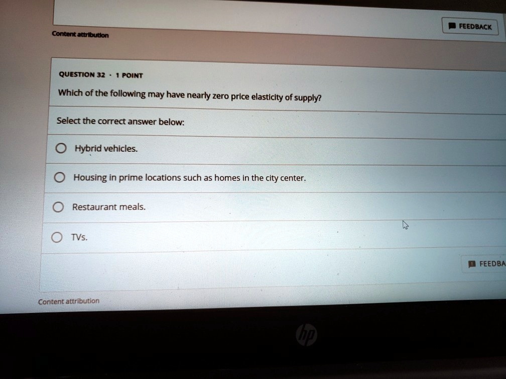 SOLVED: FEEDBACK Content attribution QUESTION 32.1 POINT Which of the ... SOLVED: FEEDBACK Content attribution QUESTION 32.1 POINT Which of the ...