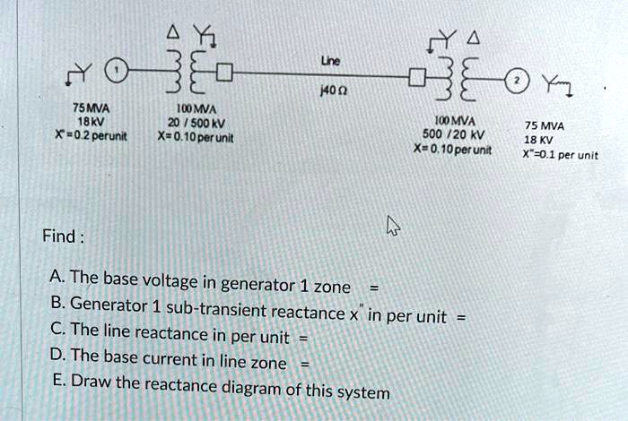 4y line y 1400 75mva 18kv 100ma 20500kv x010perunit 100mva 500120 kv ...