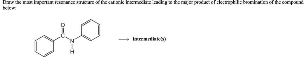 SOLVED: 'Draw the most important resonance structure of the cationic ...