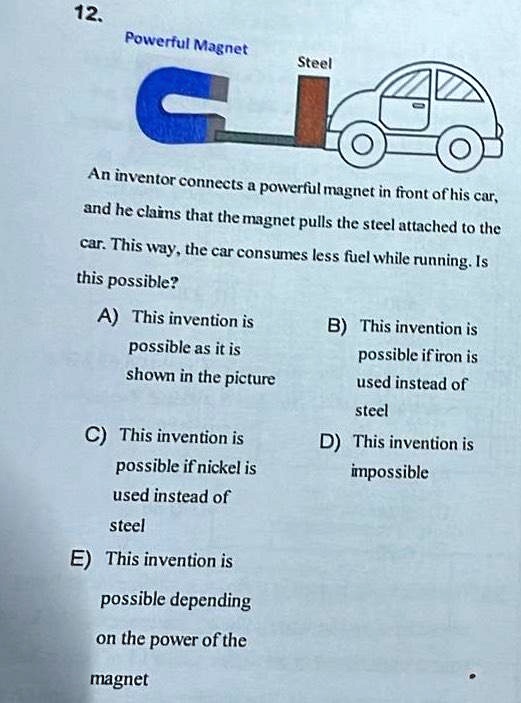 SOLVED: A) This invention is B) This invention is possible as it is ...