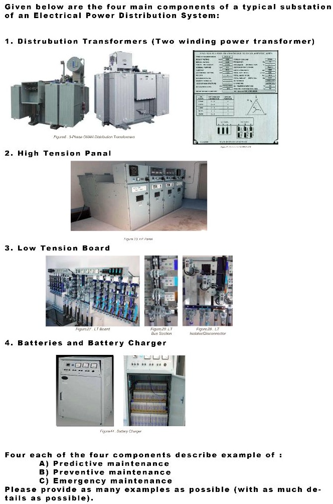 SOLVED: Given below are the four main components of a typical ...