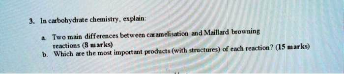 SOLVED: 3.in carbohydrate chemistry.explain a Two main differences ...