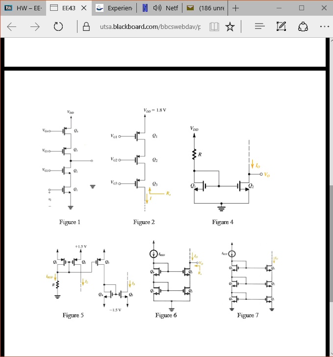 SOLVED: Design the double-cascode current source shown in Fig. 2 to provide I = 0.1 mA and the ...