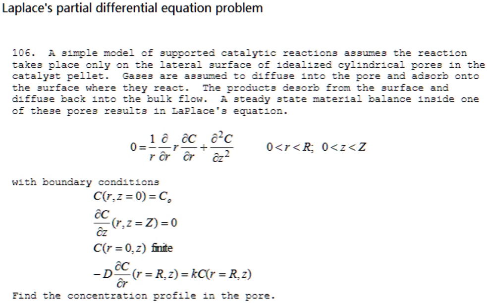 SOLVED: Laplace's partial differential equation problem l06. A simple ...