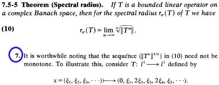 75 5 theorem spectral radius if t is a bounded linear operator on ...