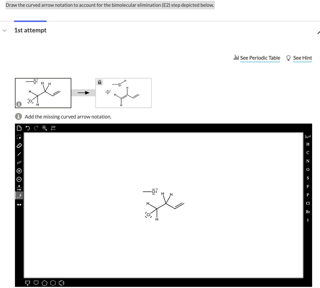 Draw the curved arrow notation to account for the bimolecular ... Draw the curved arrow notation to account for the bimolecular ...