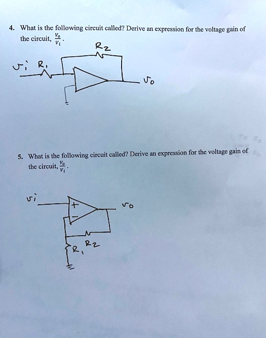 SOLVED: 4. What is the following circuit called? Derive an expression ... SOLVED: 4. What is the following circuit called? Derive an expression ...