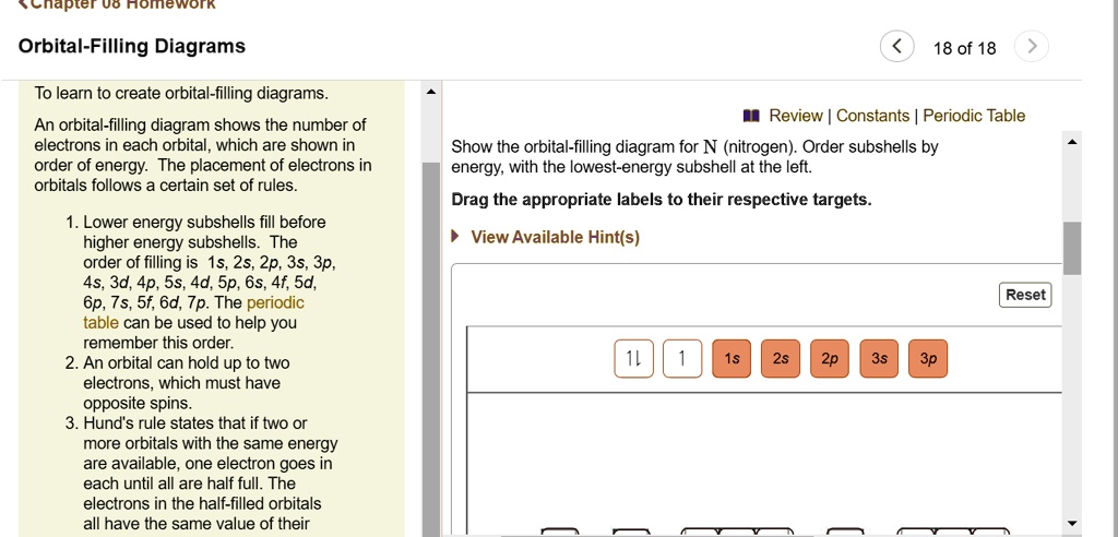 cmaplet uo noiewoi orbital filling diagrams 18 of 18 to learn to create ...