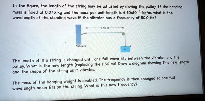 in the figure the length of the string may be adjusted by moving the ...