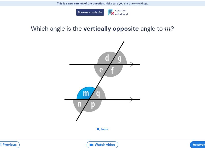 This is a new version of the question. Make sure you start new workings. Bookwork code: 4 A ...