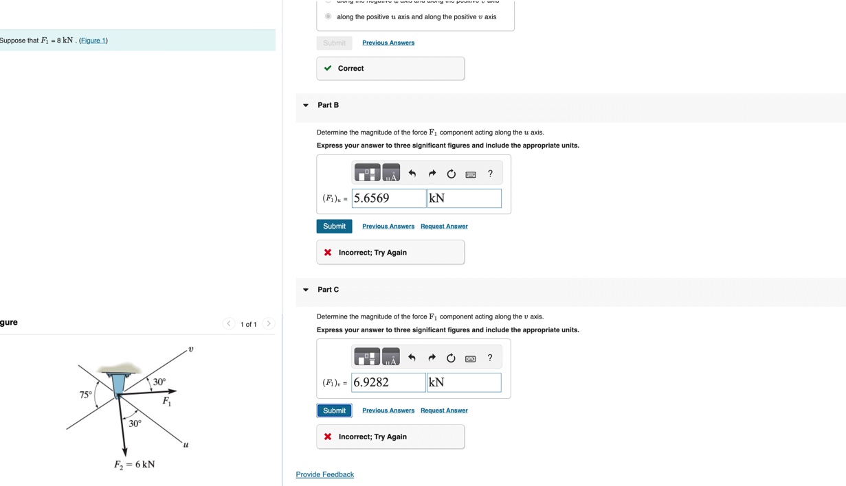 along the positive u axis and along the positive v axis Suppose that F1 ...