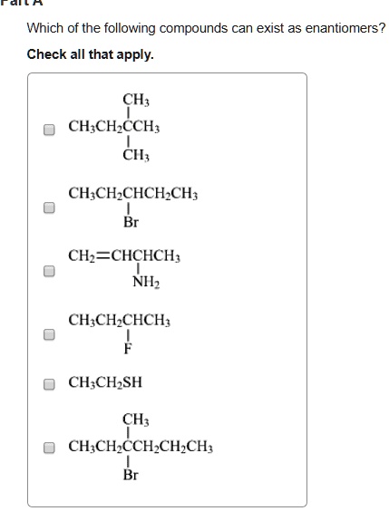 Which of the following compounds can exist? Check all that apply. CH3OH ...