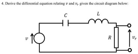 4. Derive the differential equation relating v and vr, given the ...