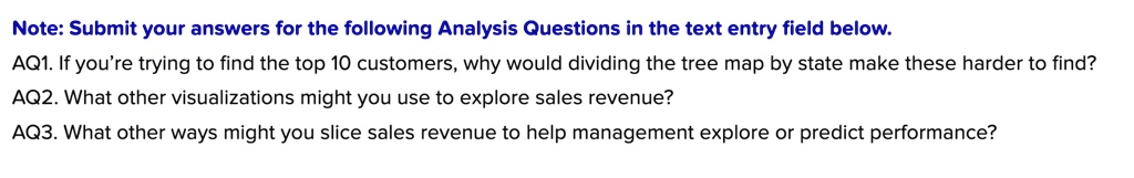 Note: Submit your answers for the following Analysis Questions in the ...