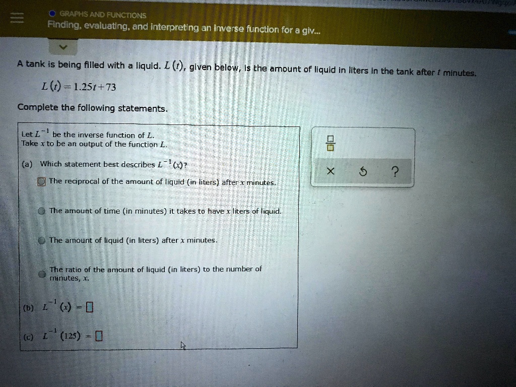 SOLVED:GRAFHS AND FUNCTIONS Finding; evaluating, and Interpreting an ...