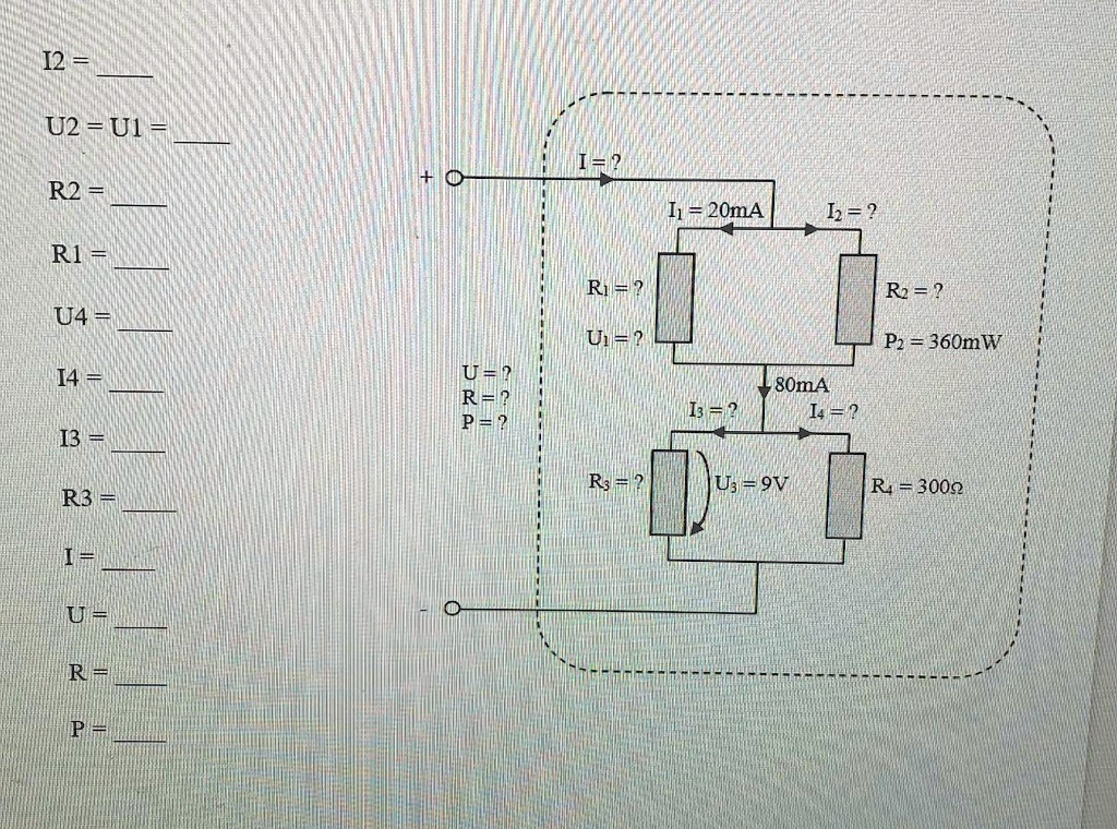 SOLVED: Clarification of circuit currents and resistances of resistors. Find the values of the ...
