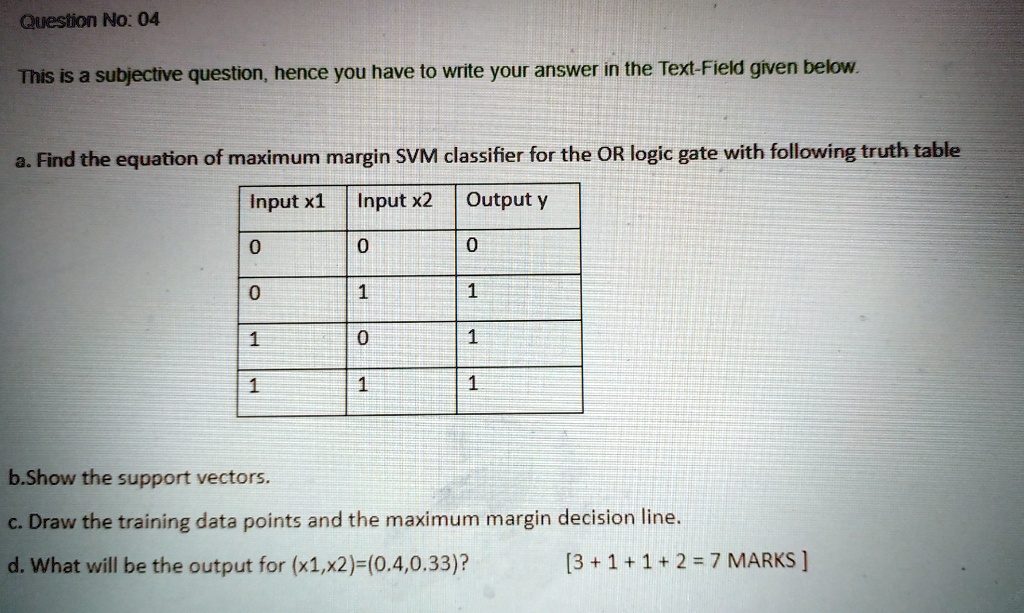 SOLVED: Question No: 04 This is a subjective question, hence you have ...