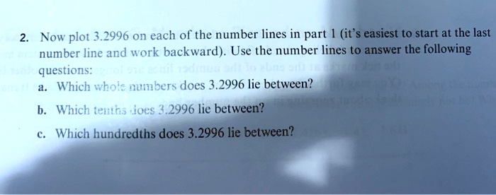 [GET ANSWER] now plot 32996 on each of the number lines in part 1 it ...