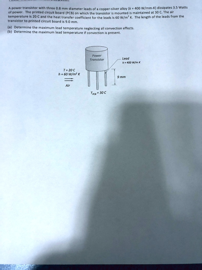 A power transistor with three 0.8 mm diameter leads of a copper-silver ...