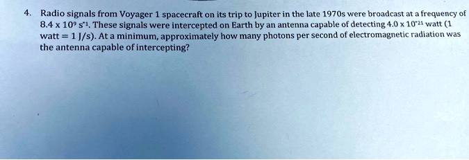 4. Radio signals from Voyager 1 spacecraft on its trip to Jupiter in ...
