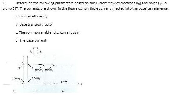 1. Determine the following parameters based on the current flow of ...