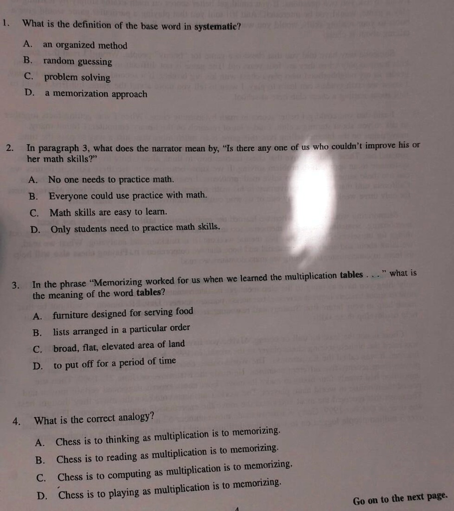 SOLVED: Please answer this question correctly. What is the definition of the base word in ...