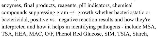 SOLVED: microbiology. i need help to perform the following lab ...
