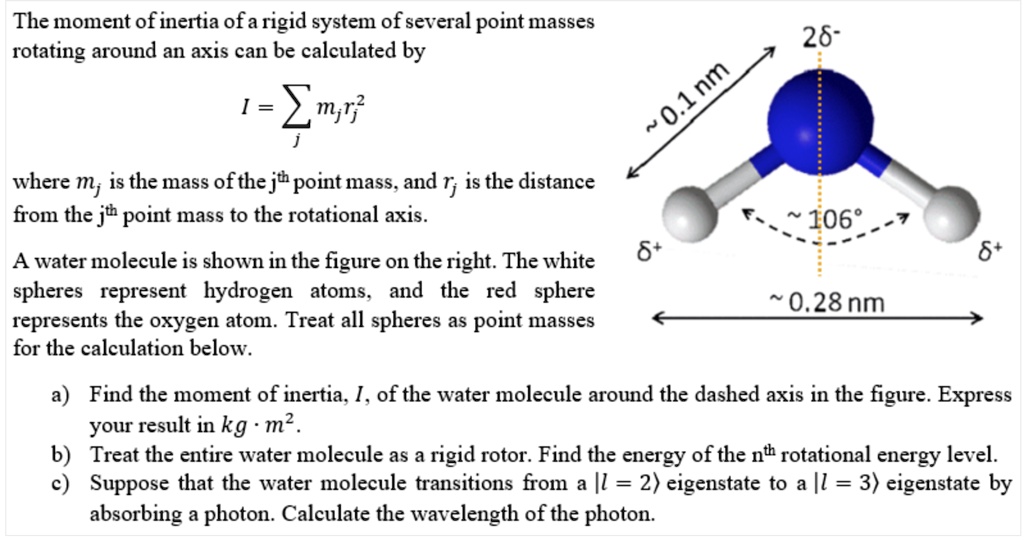 SOLVED: The moment of inertia of a rigid system of several point masses ...