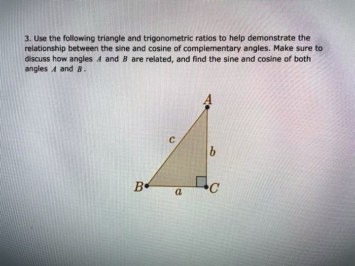 3lluse the following triangle and trigonometric ratios to help ...
