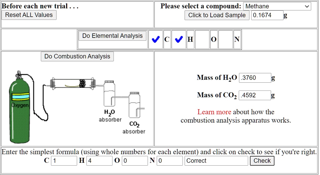Before each new trial... Reset ALL Values Oxygen Please select a ...