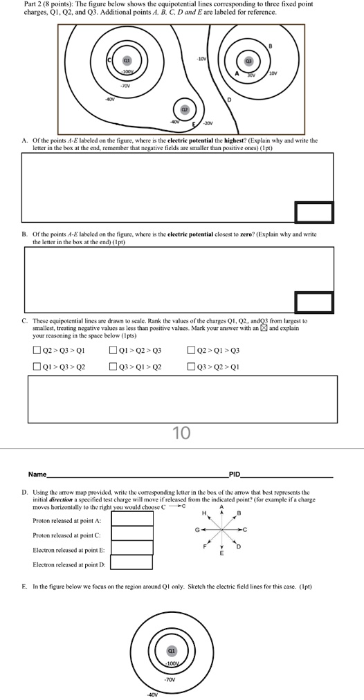 part 2 8 points the figure below shows the equipotential lines ...