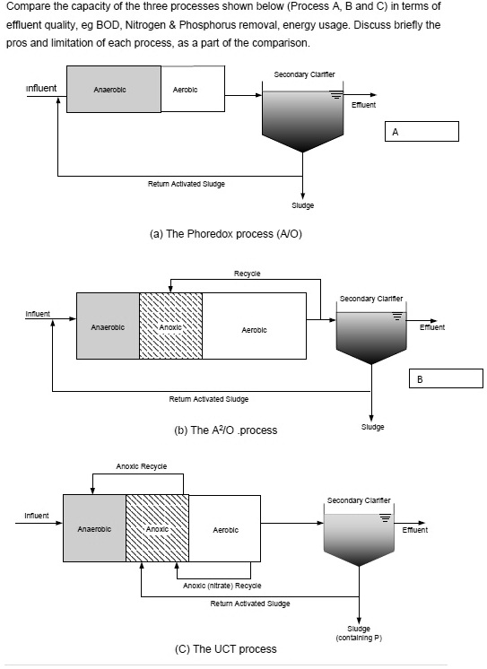 SOLVED: Compare the capacity of the three processes shown below ...