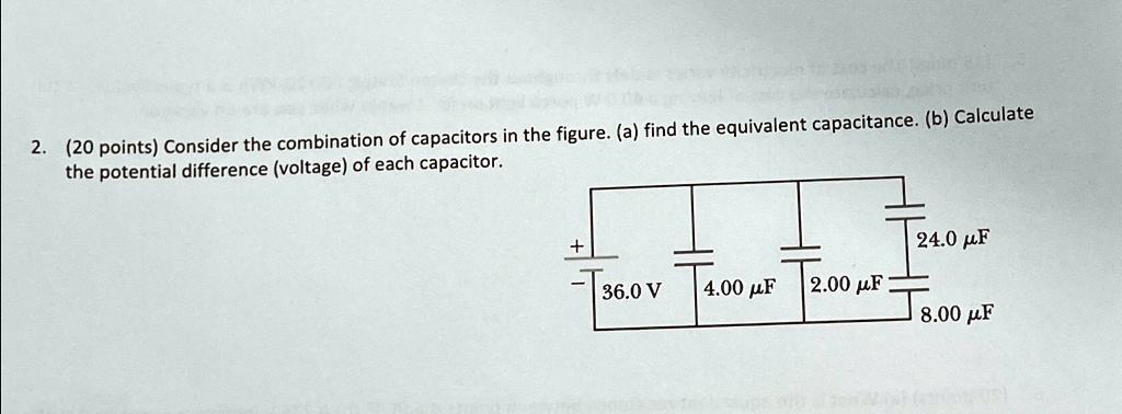 20 points consider the combination of capacitors in the figure a find the equivalent capacitance ...