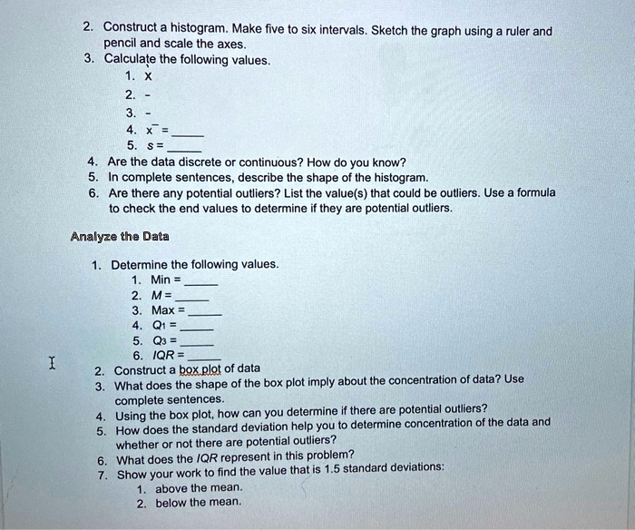SOLVED: Construct histogram Make five to six intervals. Sketch the ... SOLVED: Construct histogram Make five to six intervals. Sketch the ...