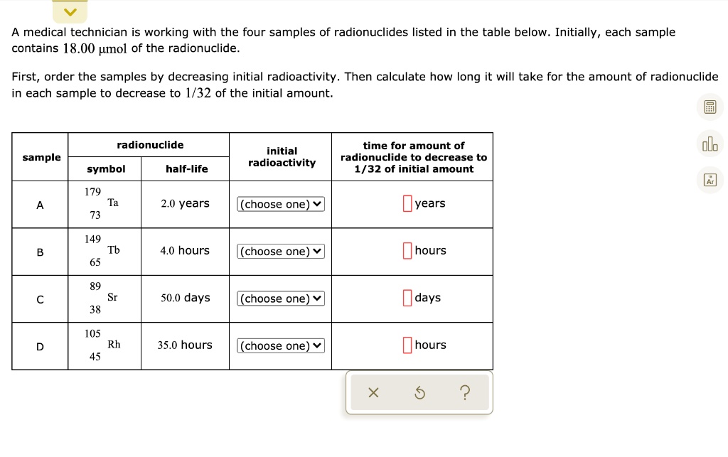 SOLVED:A medical technician is working with the four samples of ...