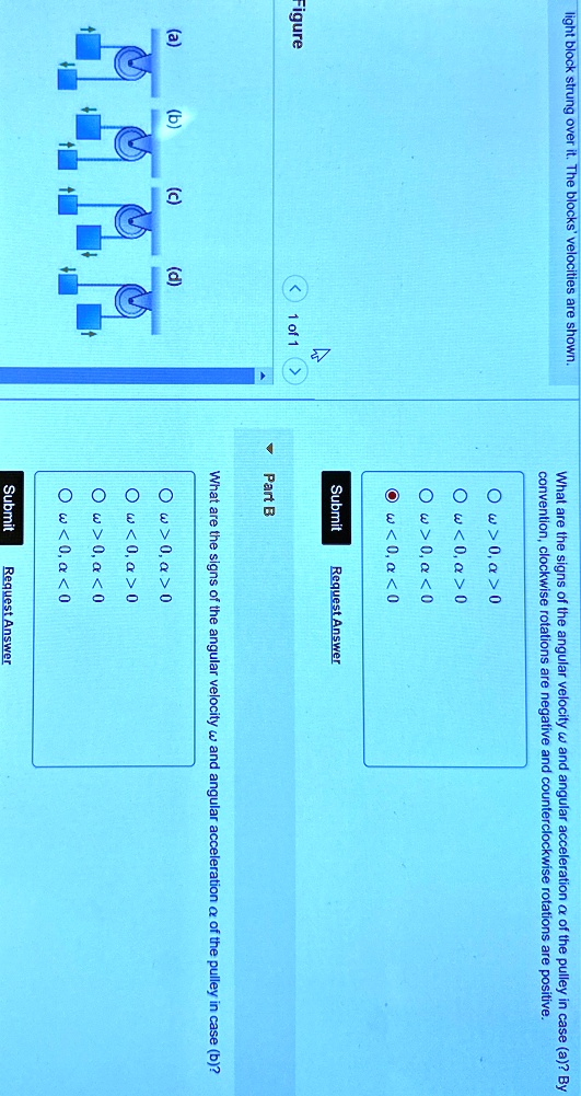 light block strung over it. The blocks' velocities are shown. Figure (a ...
