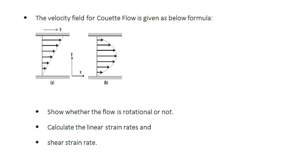 SOLVED: The velocity field for Couette Flow is given as below formula ...