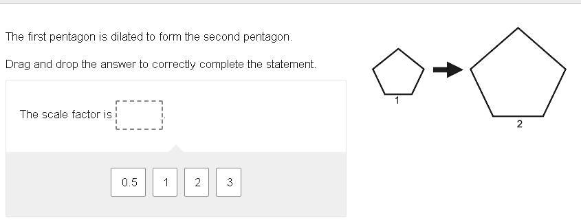 Really easy but please help. The first pentagon is dilated to form the ... Really easy but please help. The first pentagon is dilated to form the ...