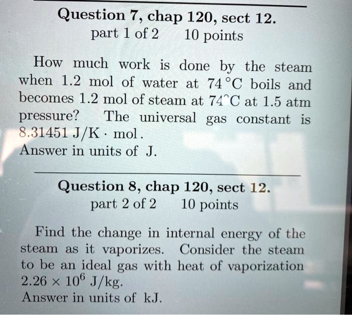 SOLVED: Question 7, chap 120, sect 12, part 1 of 2 - 10 points How much ...