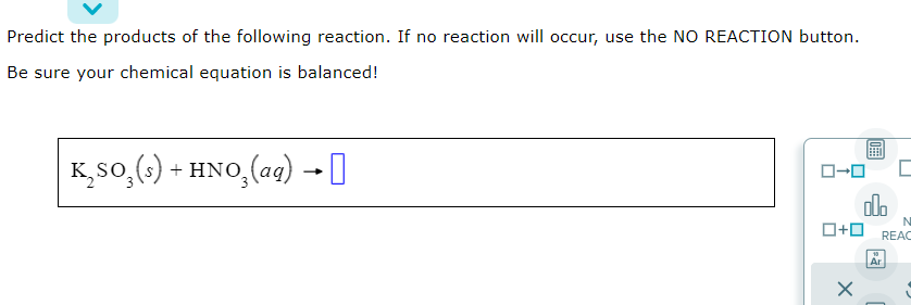 SOLVED: Predict the products of the following reaction. If no reaction ...