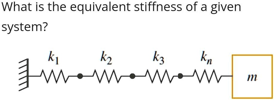 SOLVED: equivalent stiffness of a given system What is the equivalent ... SOLVED: equivalent stiffness of a given system What is the equivalent ...