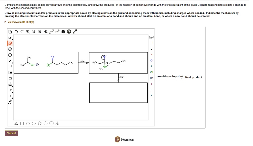 Complete the mechanism by adding curved arrows showing electron flow, and draw the product(s) of ...